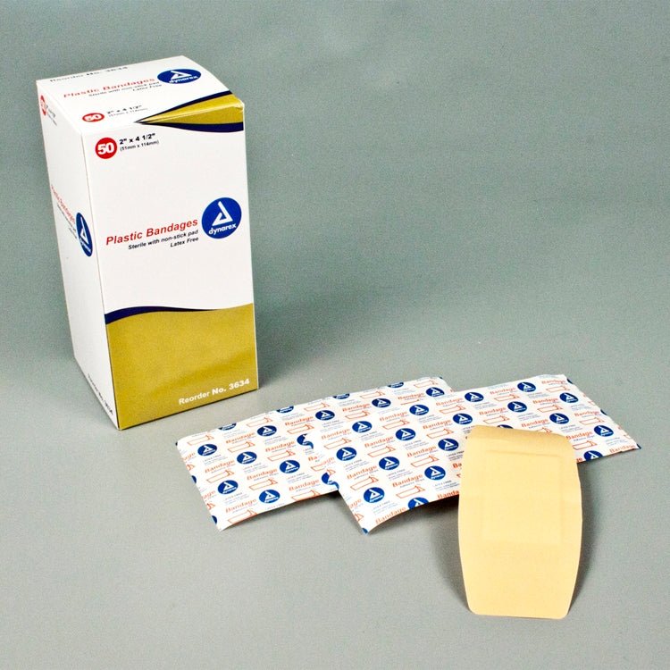 Dynarex Tan Adhesive Plastic Strips