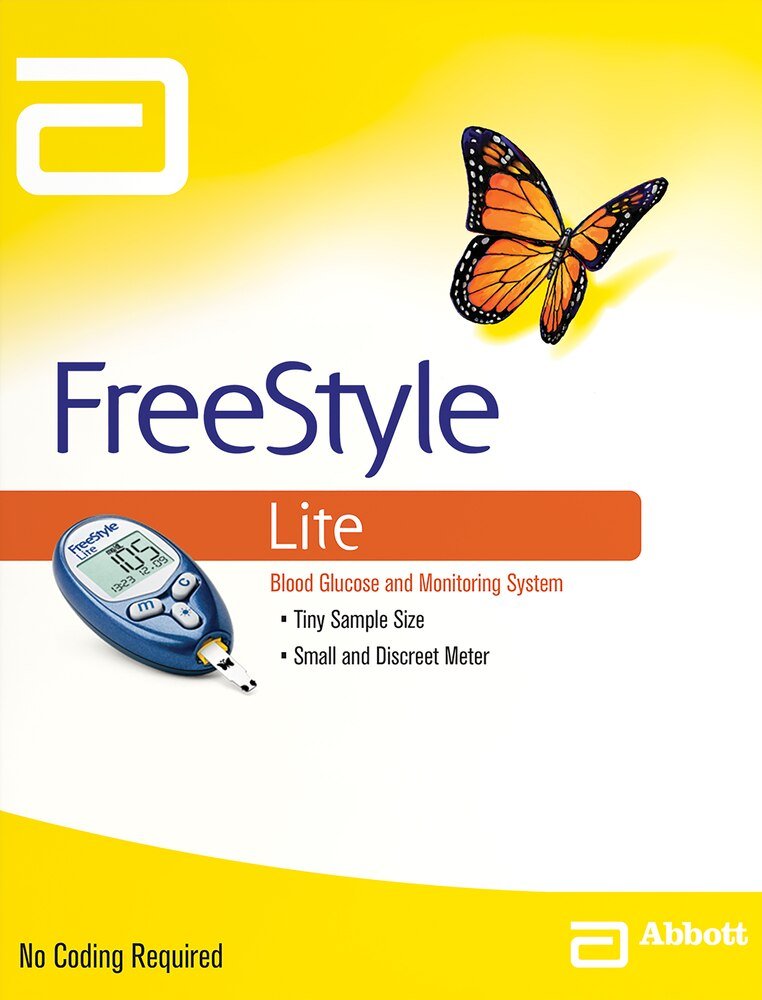FreeStyle Lite Blood Glucose Meter -Accurate Results in 5 Seconds