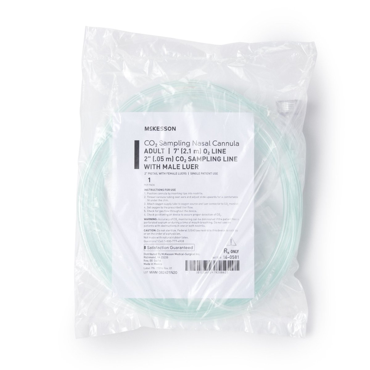 McKesson Etco2 Nasal Sampling Cannula With O2