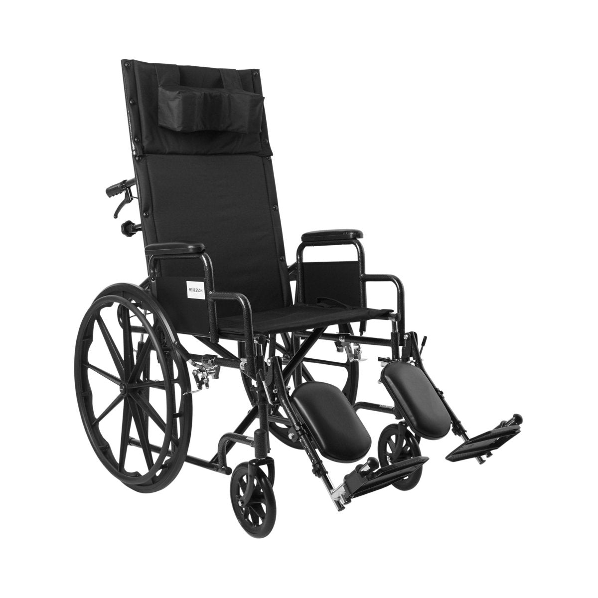 McKesson Reclining Wheelchair, 20-Inch Seat Width - Cart Health